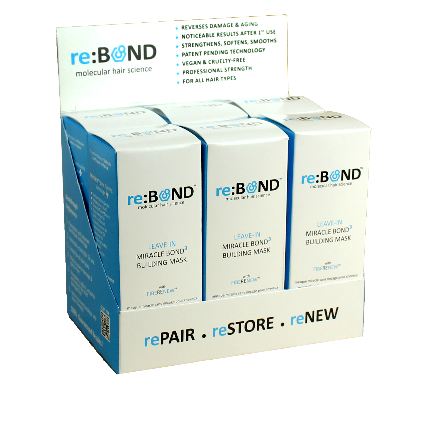 re:BOND Miracle Bond Building Mask Display – Ocean Salon Systems